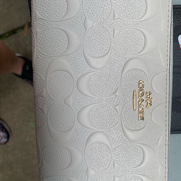 Coach | Bags | Coach White Wallet | Poshmark
